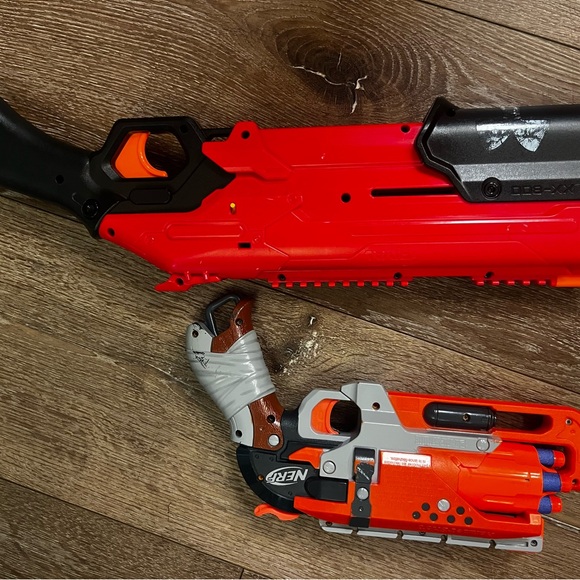Nerf | Toys | Nerf Red And Orange Action Figure Playset With Sleek ...